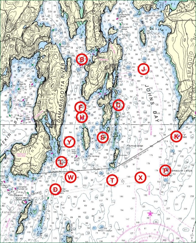 Course Chart and Instructions - Christmas Cove Improvement Association